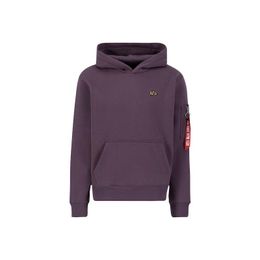 Alpha Industries Hoodie »3D Small Logo Hoodie« Plum M M Brushed Fleece Stoff