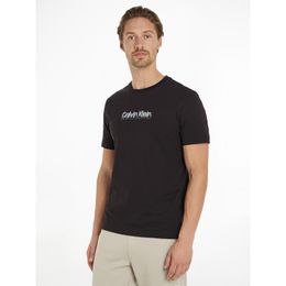 Calvin Klein T-Shirt &raquo;FLOCK LOGO T-SHIRT&laquo; mit Logoschriftzug Ck Black M M T-Shirt von Calvin Klein Menswear