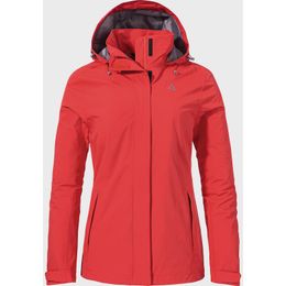 Sch&ouml;ffel Sch&ouml;ffel Damen Outdoorjacke &raquo;Jacket Gmund L&laquo; mit Kapuze rot 44
