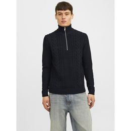 Jack & Jones JACK & JONES Troyer »JJCRAIG KNIT HALF ZIP« mit Zopfmuster Sky Captain XL XL Pullover von Jack & Jones