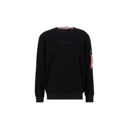 Alpha Industries Sweater »Double Layer Sweatshirt« black XS XS French Terry Stoff
