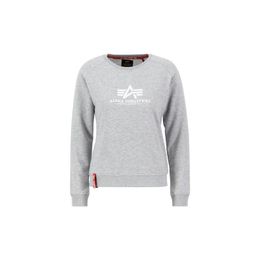 Alpha Industries Sweater »New Basic Sweatshirt BL W« grey heather XS XS Brushed Fleece Stoff