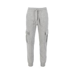Alpha Industries Jogginghose »Terry Jogger« grey heather XXL - Normalgrößen Normalgrößen XXL Alpha Logo Gummi Patch hinten