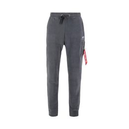 Alpha Industries Jogginghose »Basic Jogger SL Polar« greyblack L - Normalgrößen Normalgrößen L Kordelzug mit geprägten Ösen