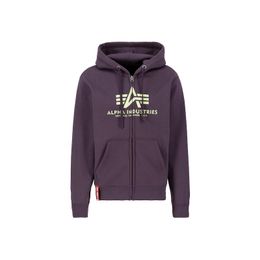 Alpha Industries Hoodie &raquo;Basic Zip Hoodie BL&laquo; Plum 3XL 3XL Brushed Fleece Stoff