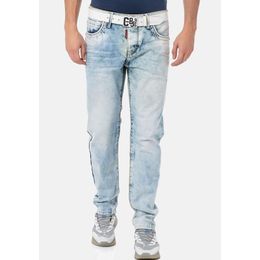 Cipo & Baxx CIPO & BAXX Regular-fit-Jeans ICEBLUE 36 - Länge 32 Länge 32 36 Regular-Fit Jeans mit geradem Beinschnitt für einen zeitlosen Stil