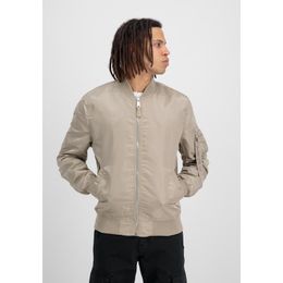 Alpha Industries Bomberjacke »MA-1 VF Light« vintage sand XXXS XXXS Flight Nylon Stoff