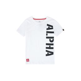 Alpha Industries T-Shirt »Side Print T Kids/Teens« white 10 10 Gewebtes Alpha Label am Saum