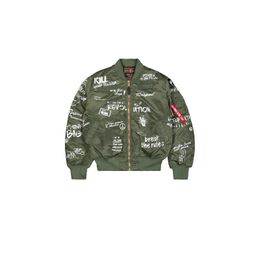 Alpha Industries Bomberjacke »MA-1 Peace« sage-green 4XL 4XL Flight Nylon Stoff