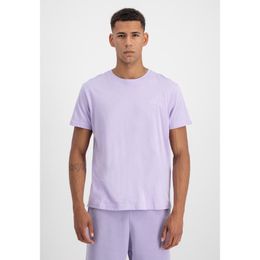 Alpha Industries T-Shirt »Unisex EMB T-Shirt« pale violet L L Flag Label auf dem linken Ärmel