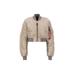 Alpha Industries Bomberjacke »MA-1 Boxy Wmn« vintage sand XS XS Flight Nylon Stoff