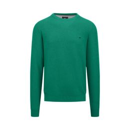 Fynch-Hatton Strickpullover mit Logo-Stickerei auf der Brust grass green M M Strickpullover von Fynch-Hatton