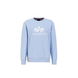 Alpha Industries Sweater »Basic Sweatshirt BL« light blue XS XS Brushed Fleece Stoff