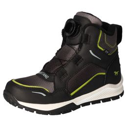 Mustang Shoes Winterboots, Winterstiefelette, Snowboots mit Schnellverschluss und TEX schwarz komb 33 33 Mit wasserabweisender TEX-Ausstattung