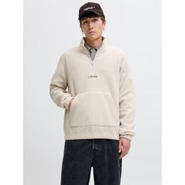 Jack & Jones JACK & JONES Sweatshirt »JJSOHO HALFZIP FLEECE« Moonbeam L L Sweater von Jack & Jones