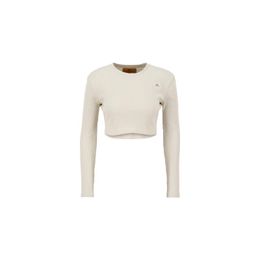 Alpha Industries Longsleeve »X-Fit Rib LS C Women« vintage white M M Rib Jersey Stoff