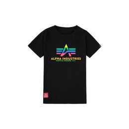 Alpha Industries T-Shirt »Basic T-Shirt Big Logo Metal K« black/metal red 14 14 Nackenband innen