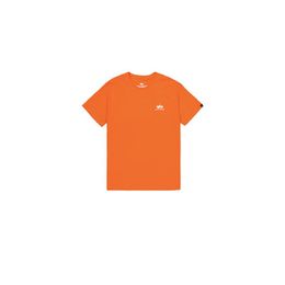 Alpha Industries T-Shirt »Basic T-Shirt SL« boost orange 4 XL 4 XL Single Jersey Stoff