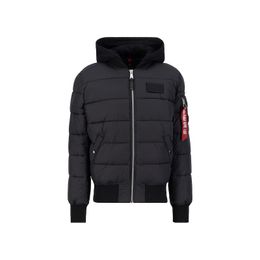 Alpha Industries Bomberjacke »MA-1 ZH Back Print Puffer FD« black/reflective XXL XXL Utility Pocket mit RBF Tag