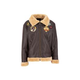 Alpha Industries Lederjacke »B-3 FL Custom« vintage brown XL XL Fliegerjacke "B-3 FL Custom"