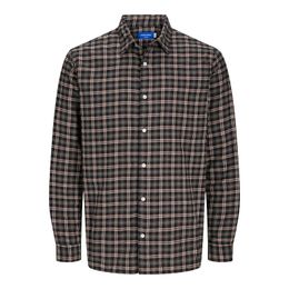 Jack & Jones JACK & JONES Langarmhemd »JORJOSHUA FLANNEL CHECK SHIRT LS« Pavement M - N-Gr N-Gr M Cooles Karohemd von Jack & Jones