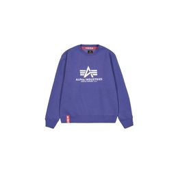 Alpha Industries Sweater »Basic Sweatshirt BL« night purple L L Brushed Fleece Stoff