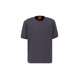 Alpha Industries T-Shirt »X-Fit Label T-Shirt« vintage grey XL XL Rib Bündchen an Ärmeln und Saum