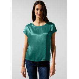 Street One Shirttop mit überschnittenen Schultern lagoon green 34 34 Glänzendes Shirt von Street One