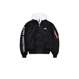 Alpha Industries Bomberjacke »MA-1 D-Tec Sleeve Embroidery« black/white XXS XXS Flight Nylon Stoff