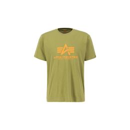 Alpha Industries T-Shirt »Basic T-Shirt BL« khaki green XS XS Single Jersey Stoff