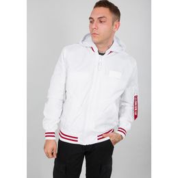 Alpha Industries Bomberjacke »MA-1 TT Hood Defense« white S S Utility Pockets und RBF Tag