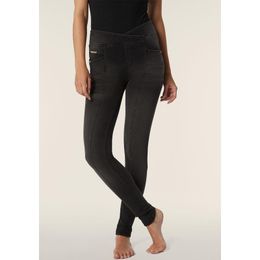 Freddy Damen Leggings &raquo;NOW SKINNY YOGA&laquo; mit Lifting & Shaping Effekt schwarz XS (34), N-Gr