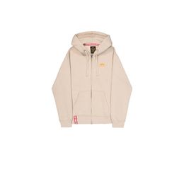 Alpha Industries Hoodie »Basic Zip Hoodie SL« organic beige XXL XXL Brushed Fleece Stoff