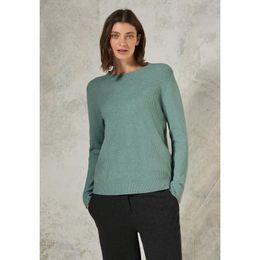 Cecil Strickpullover mit Strukturmuster iced salvia green melange S (38) S (38) Pullover von Cecil