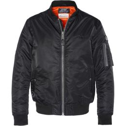 Schott NYC Bomberjacke »AIRFORCERS MA-1« Ikonischer Fliegerjacke aus recyceltem Nylon, Men & Unisex möglich black 3XL 3XL Bomber Jacket von Schott NYC