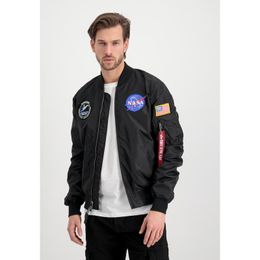 Alpha Industries Bomberjacke »MA-1 TT NASA Reversible II« black M M Utility Pocket und RBF Tag