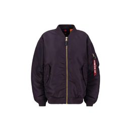 Alpha Industries Bomberjacke »MA-1 Core W« Plum XS/S XS/S Flight Nylon Stoff