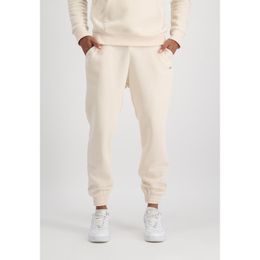 Alpha Industries Jogginghose »Unisex EMB Jogger« jet stream white M - Normalgrößen Normalgrößen M Elastischer Bund mit Kordelzug