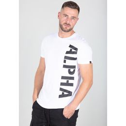 Alpha Industries T-Shirt »Side Print T-Shirt« white M M Rib Bündchen am Hals