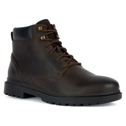 Geox Schnürboots »U ANDALO A« Worker Boots, Schnürstiefel mit Spezial Membrane coffee 45 45 Lässige Schnürboots mit weich gepolstertem Schaftrand