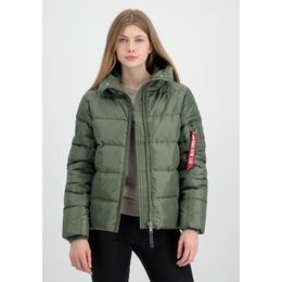 Alpha Industries Winterjacke »Hooded Puffer Alpha Women« sage-green XXL XXL Utility Pocket mit RBF Tag