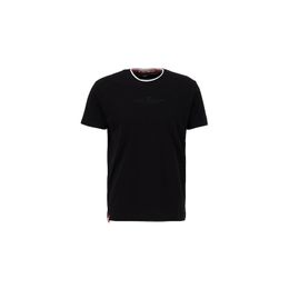 Alpha Industries T-Shirt »Double Layer T-Shirt« black XL XL Loop Logo Label am Saum