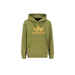 Alpha Industries Hoodie »Basic Hoodie BL« moss green XS XS Brushed Fleece Stoff