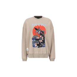 Alpha Industries Sweater »Japan Warrior Sweatshirt« vintage sand 2XS 2XS Brushed Fleece