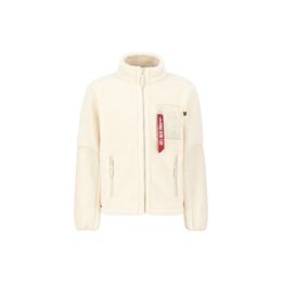 Alpha Industries Funktionsjacke »Sherpa Zip-Jacket« off white 3XL 3XL Polar Fleece Stoff