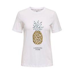 Only Damen Only Kurzarmshirt &raquo;ONLKITA LIFE REG S/S PINEAPPLE TOP JRS&laquo; L (40)