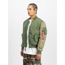 Alpha Industries Bomberjacke »MA-1 Camo BE« sage-green XL XL Coole Bomberjacke von Alpha