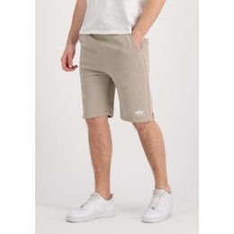 Alpha Industries Sweatshorts »Basic Short SL« vintage sand 5 XL - Normalgrößen Normalgrößen 5 XL Geprägte Ösen am Kordelzug