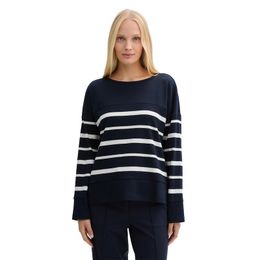 Tom Tailor Langarmshirt mit Streifenmuster blue offwhite irregular stripe L (40) L (40) Langarmshirt von Tom Tailor