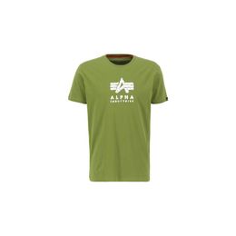 Alpha Industries T-Shirt »Grunge Logo T-Shirt« moss green XXL XXL Flag Label am linken Ärmel